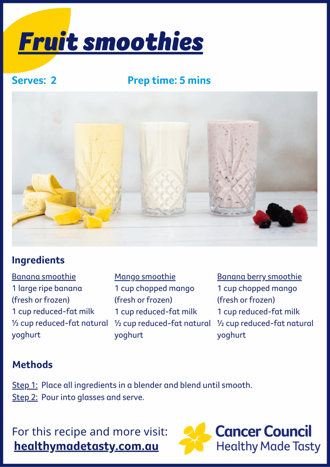 Fruit smoothies | Healthy Made Tasty