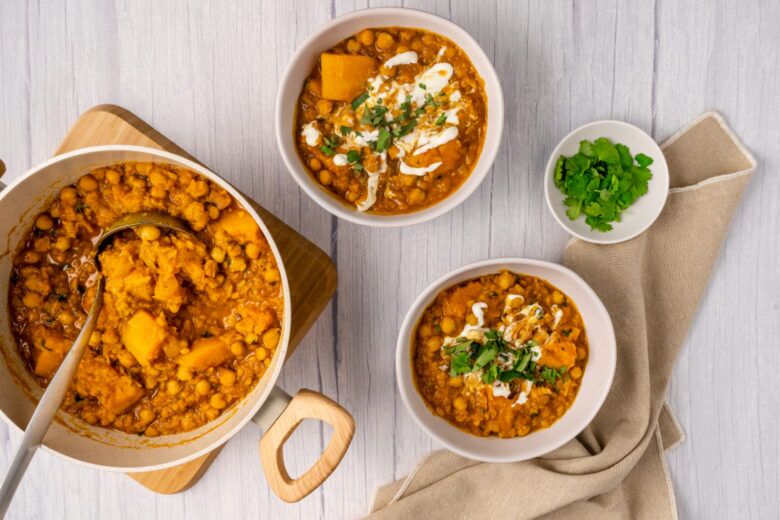 Moroccan-Inspired Chickpea and Pumpkin Stew Recipe | Healthy Made Tasty